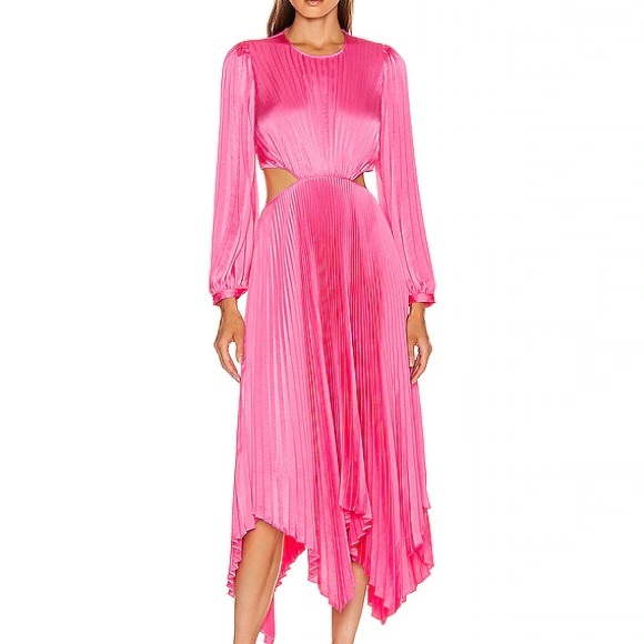 A.L.C. | Dresses | Nwot Alc Pink Pleated Gown | Poshmark